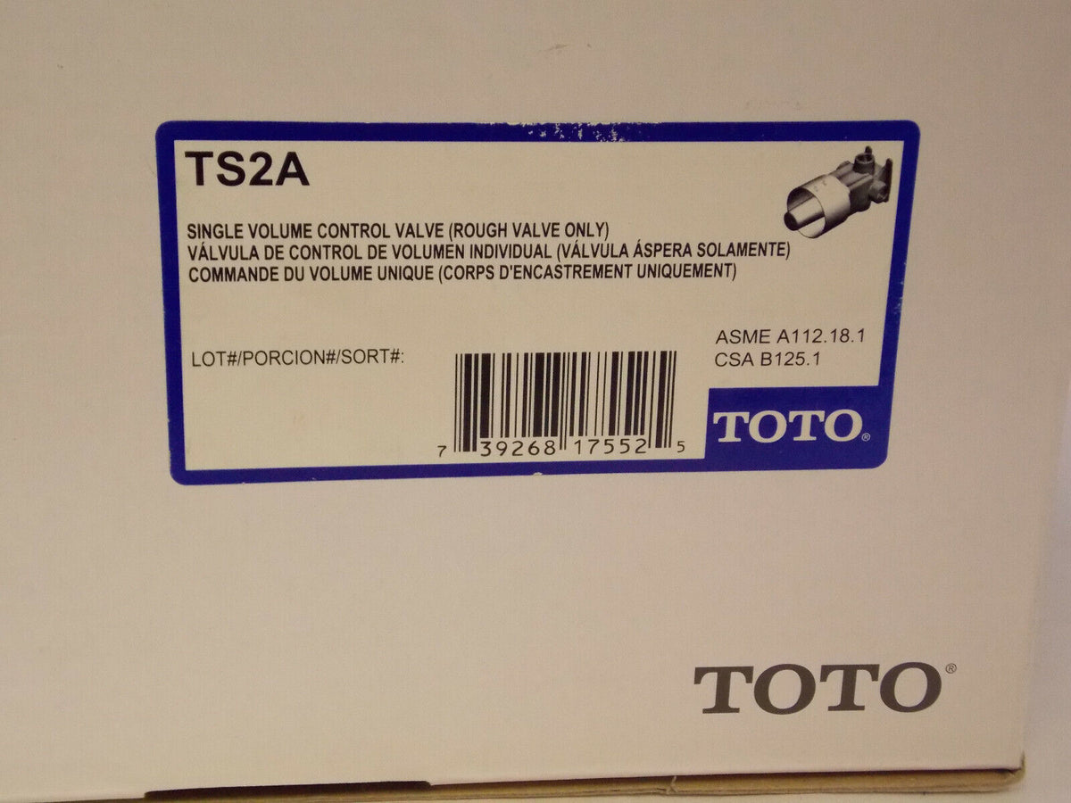 Toto TS2A One-Way Rough-In Control Valve - Bronze
