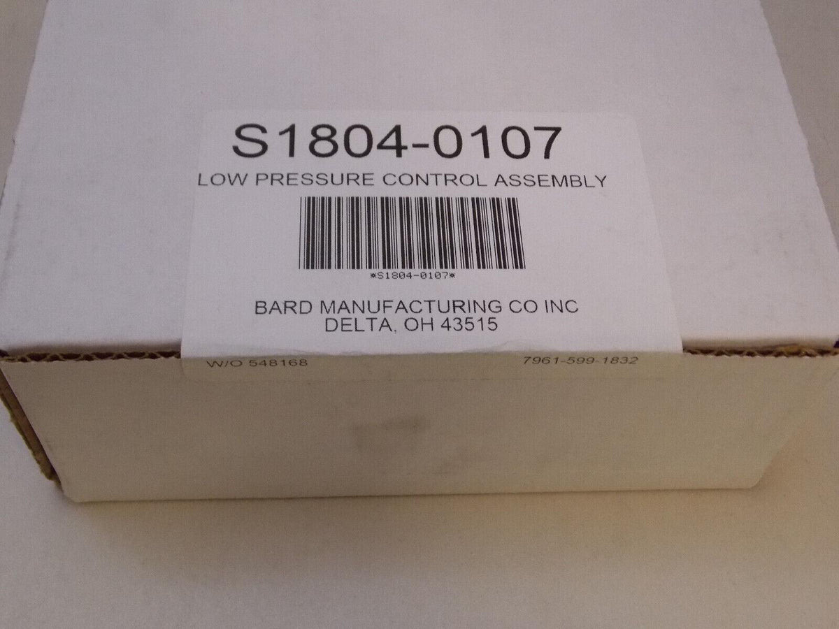 Bard S1804-0107 A/R Low Pressure Switch HVAC Control