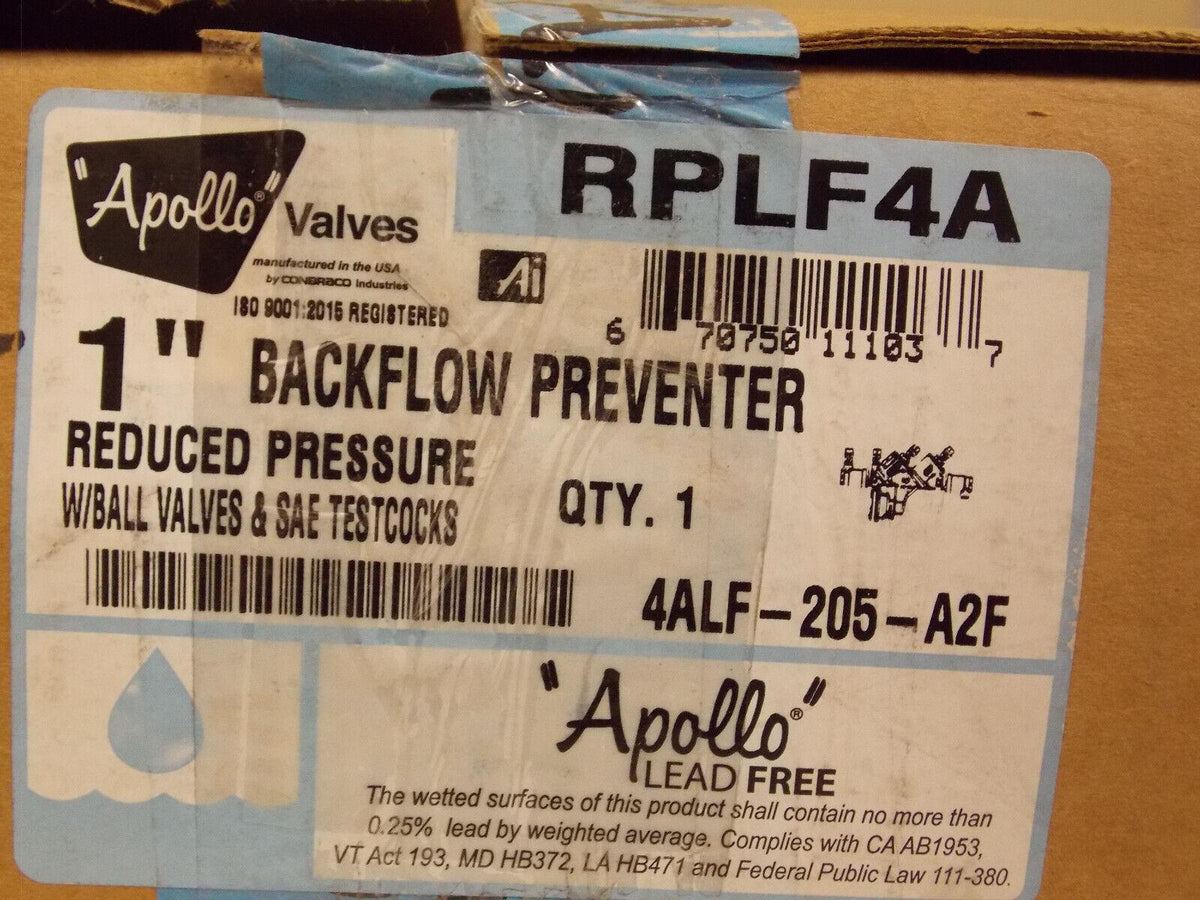 Apollo 4ALF-205-A2F 1-in Reduced Pressure Backflow Preventer