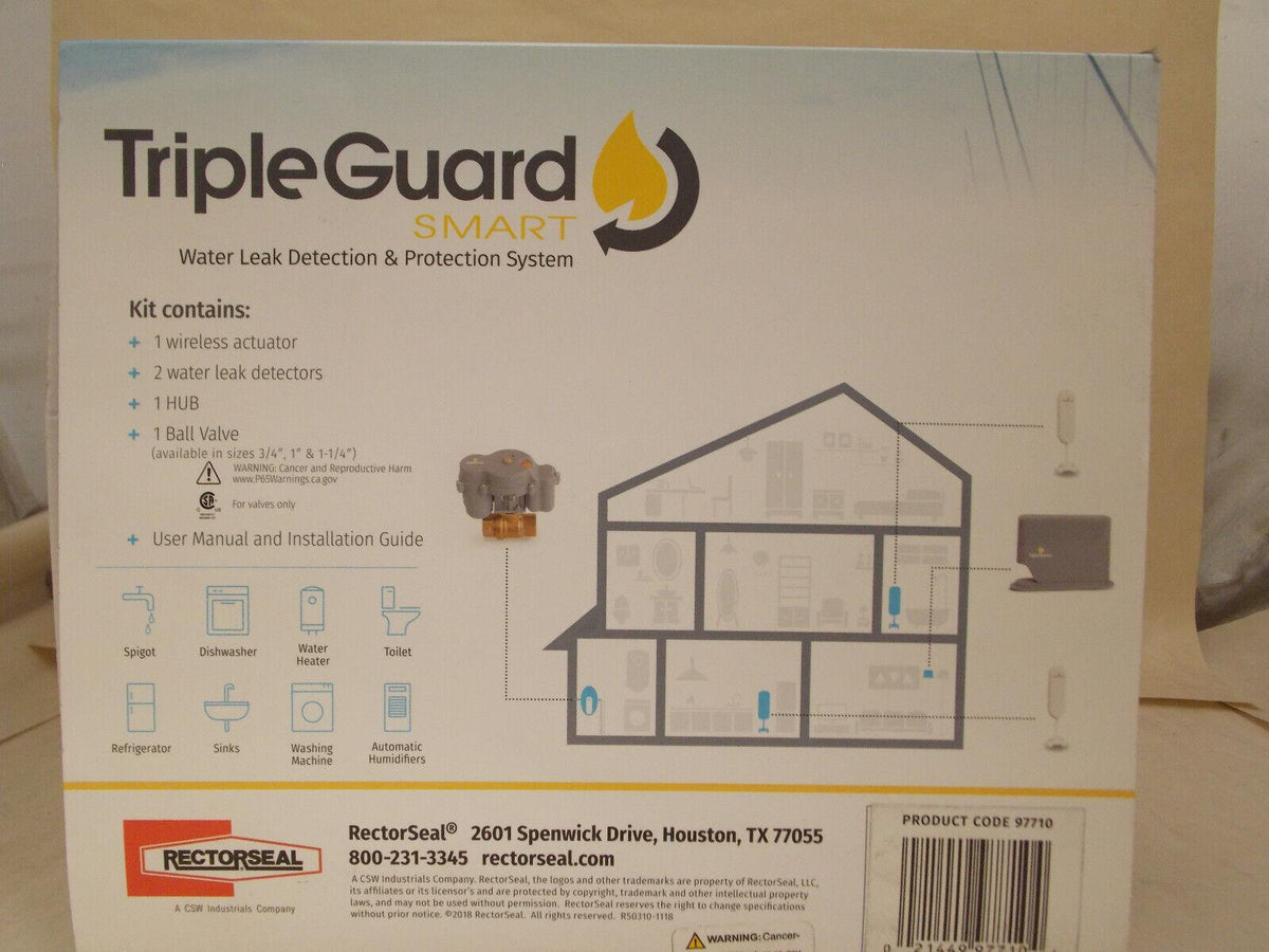 RECTORSEAL 97710 TripleGuard Smart Water Leak Protection