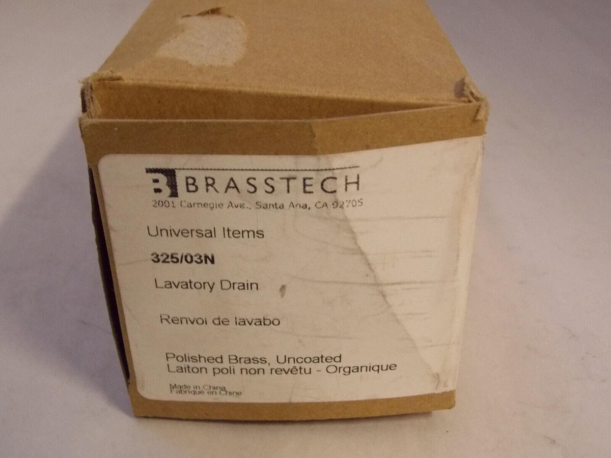 Brasstech 325/03N Pop-Up Drain Assembly with overflow