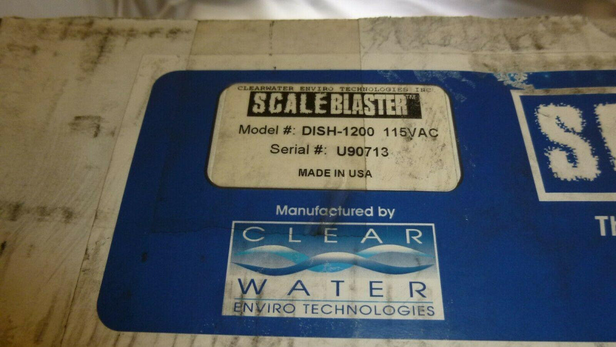 Clearwater Enviro Technologies DISH-1200 Scale Blaster