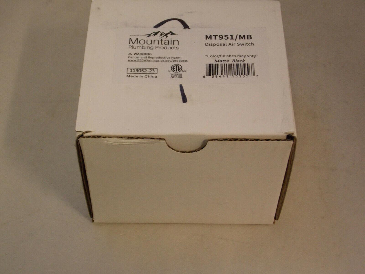 Mountain Plumbing MT951/MB Round Waste Disposer Air Switch