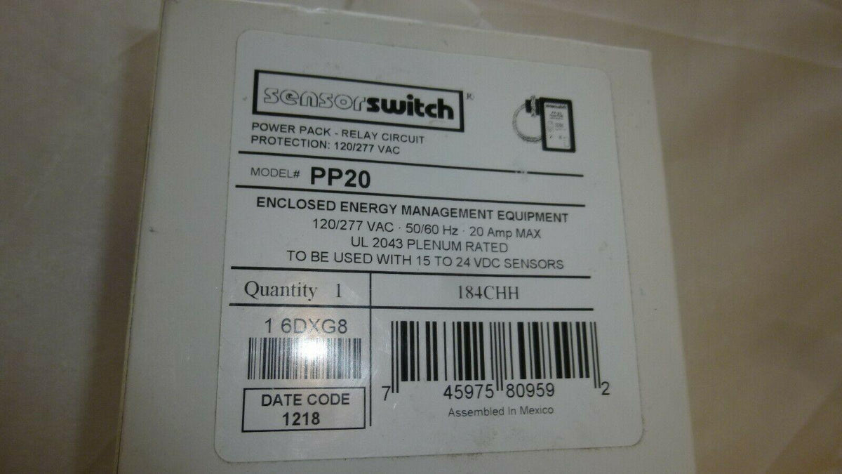 Interruptor de sensor PP20 Paquete de potencia/relé